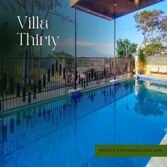 Villa Modern Kapasitas 35 Orang di Batu, Villa Thirty - Paket Wisata ...